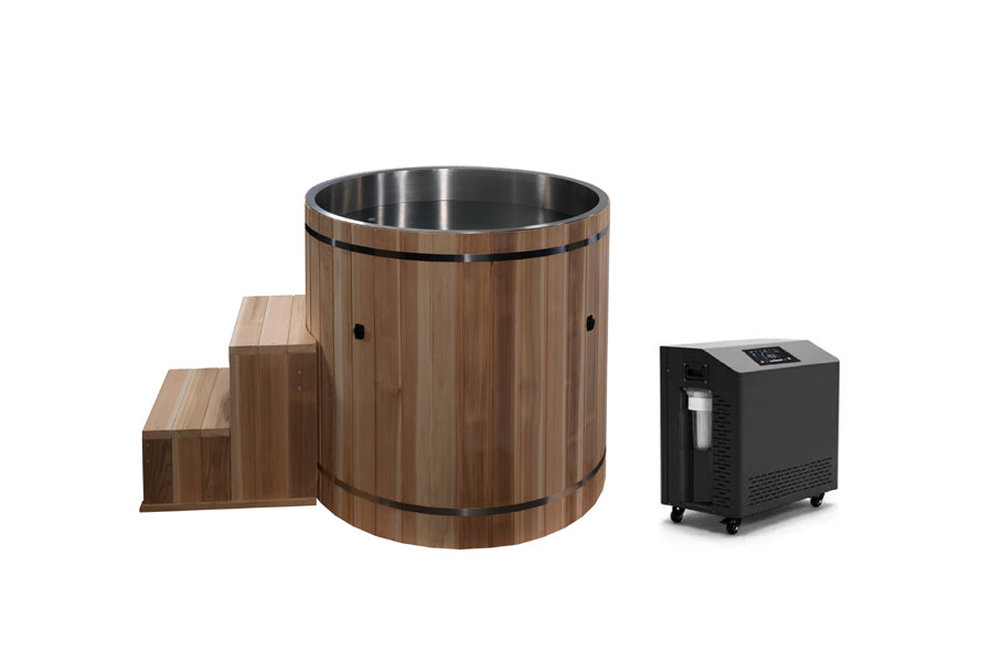 Dynamic Cold Therapy Barrel Stainless Steel Cold Plunge (304) – 360 ...