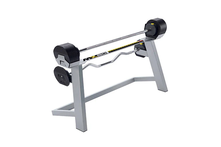 MX80 Rapid Change Adjustable Barbell / Curl Bar System (20lbs to 80lbs ...