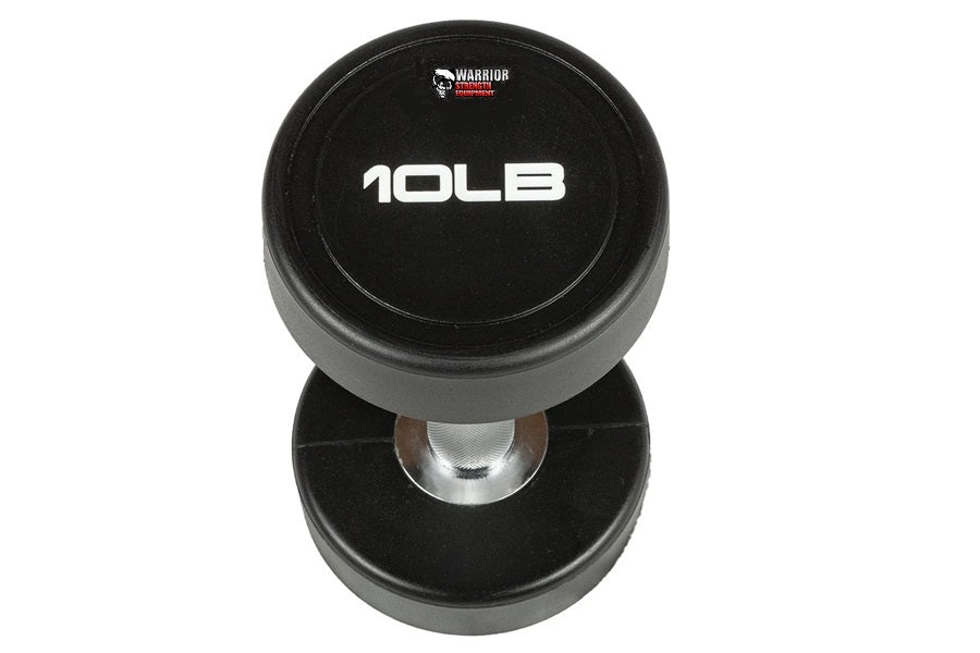 Warrior Elite Urethane Pro Style Dumbbell Set W Pro Saddle Rack 5 50 360 Fitness Superstore