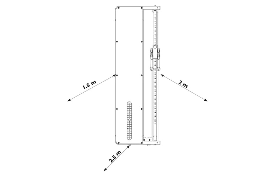 Warrior Wall-Mounted Cable Pulley Home Gym System (Single Stack) – 360 ...