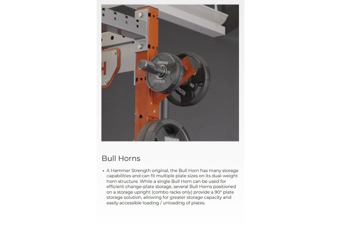 Hammer Strength Bull Horns Rack Attachment – 360 Fitness Superstore