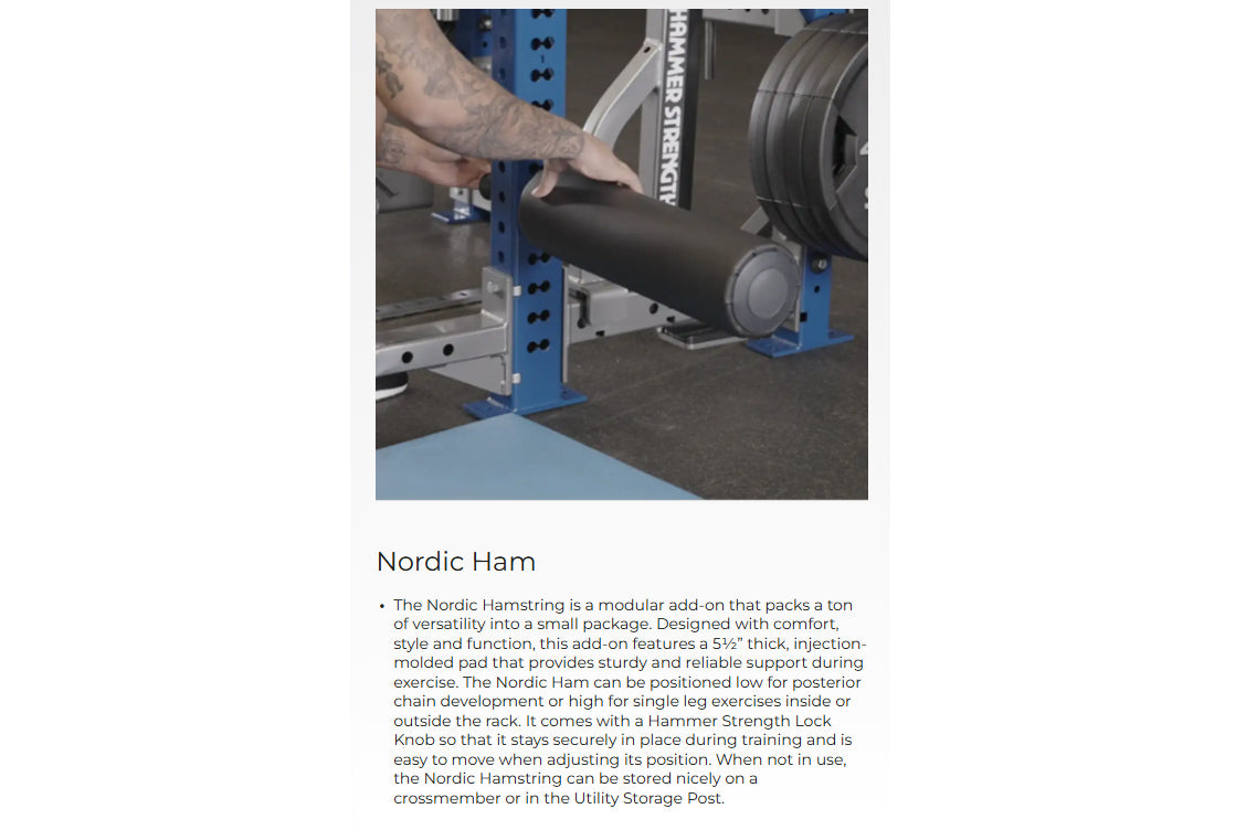 Hammer Strength Nordic Ham Rack Attachment – 360 Fitness Superstore