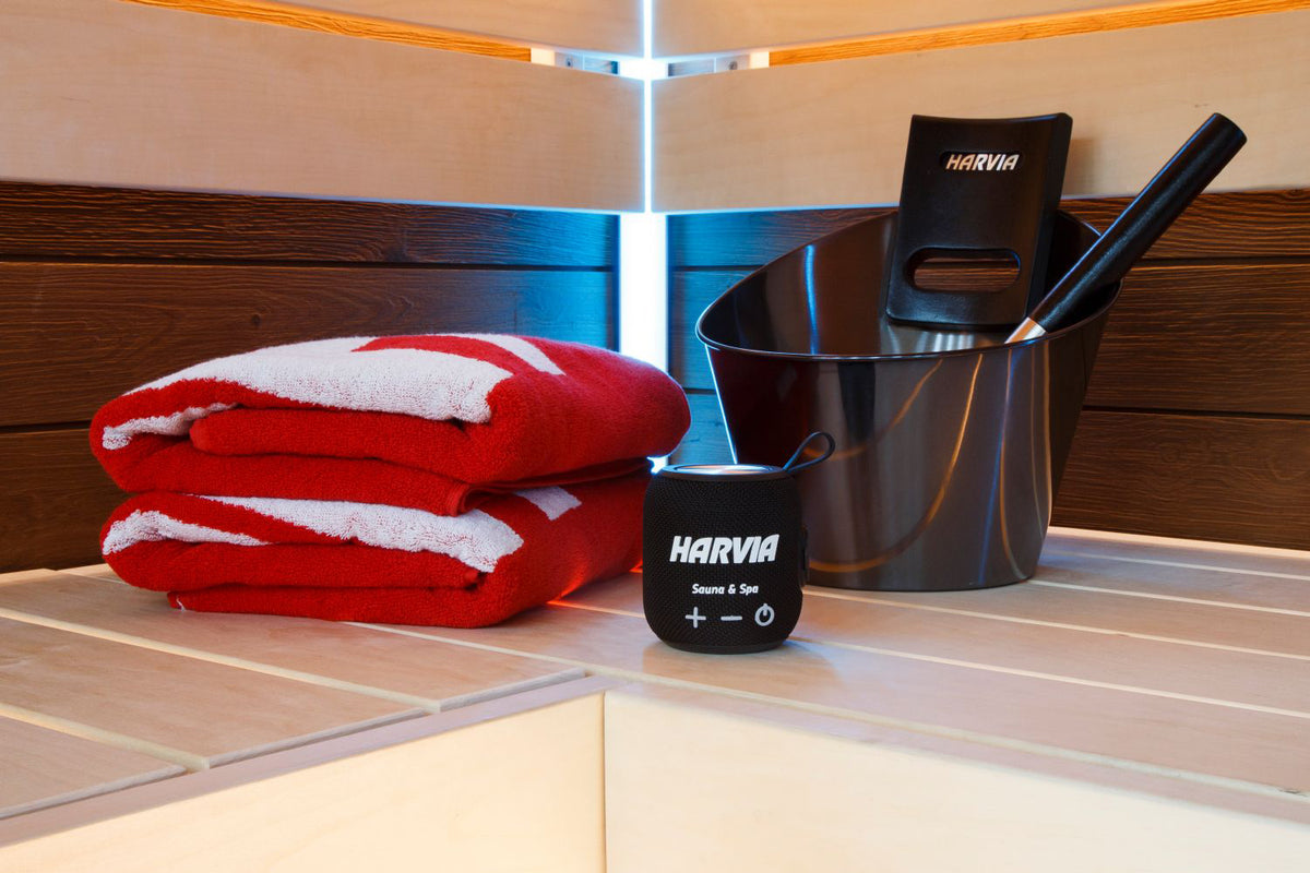 Harvia Water-Resistant Sauna Speaker (Black) – 360 Fitness Superstore