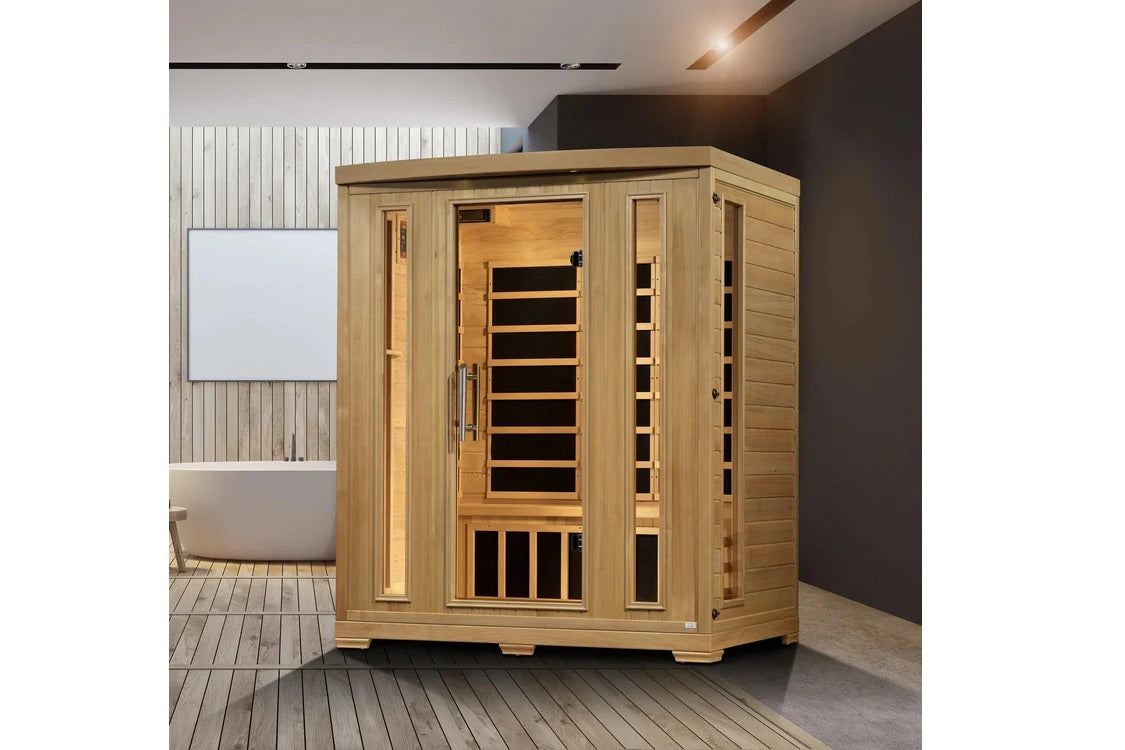 Pro 6 "Melanie" 3-Person Near Zero EMF Far Infrared Sauna – 360 Fitness ...