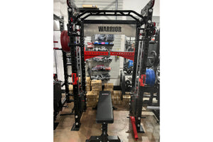 Warrior 3.0 Cable Crossover Pulley Power Rack Gym System w/ Lat Pulldo ...