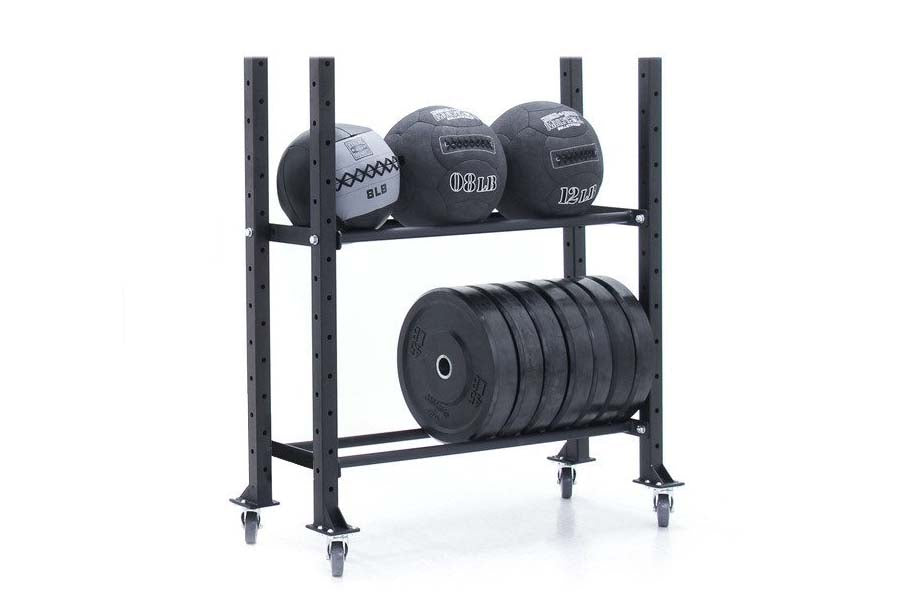 Warrior 2-Tier Multi-Use Ball/Plate Storage Rack – 360 Fitness Superstore