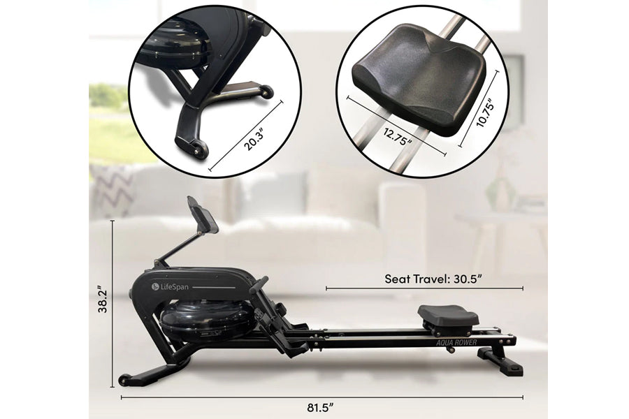 LifeSpan AquaVitae Water Rower – 360 Fitness Superstore