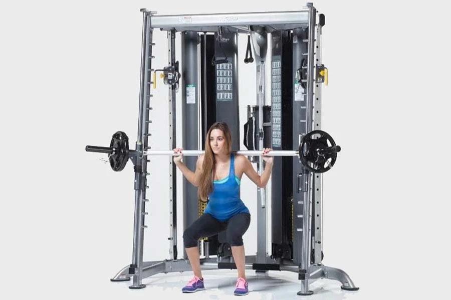 TuffStuff Evolution Corner Multi-Functional Trainer Home Gym System (C ...