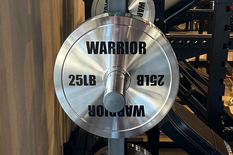 Warrior Chrome Olympic Weight Plates (230lb Set) - SALE – 360 Fitness ...